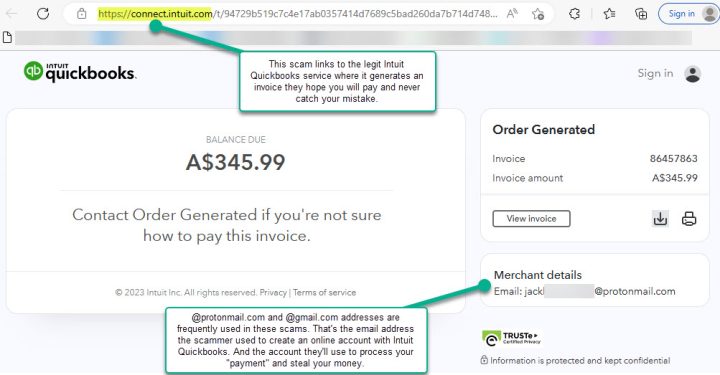 Quickbooks Payment Scam – Coastal PC Support